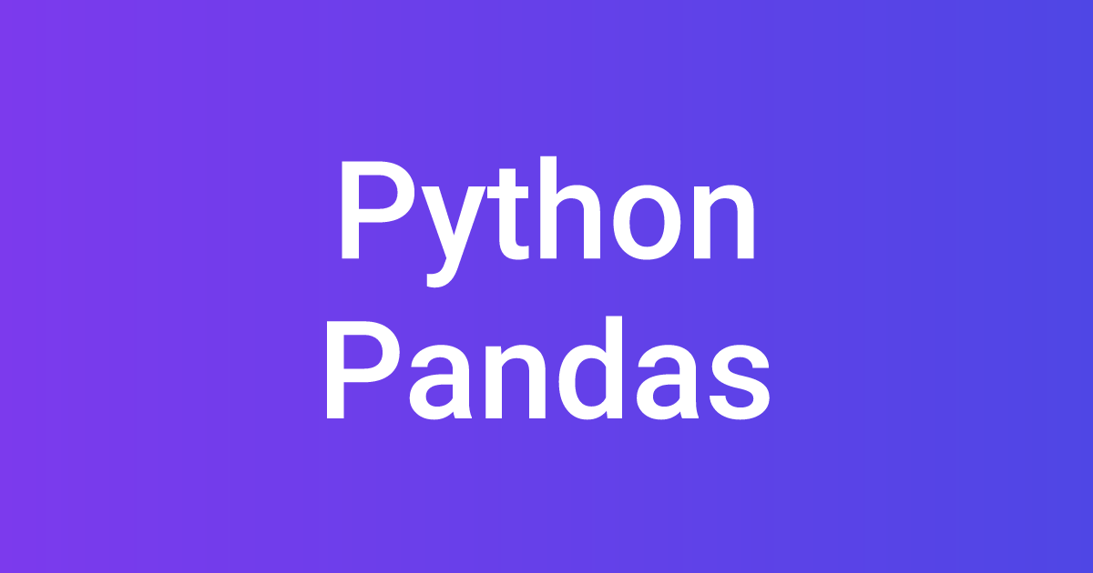 Python Pandas - Scipress