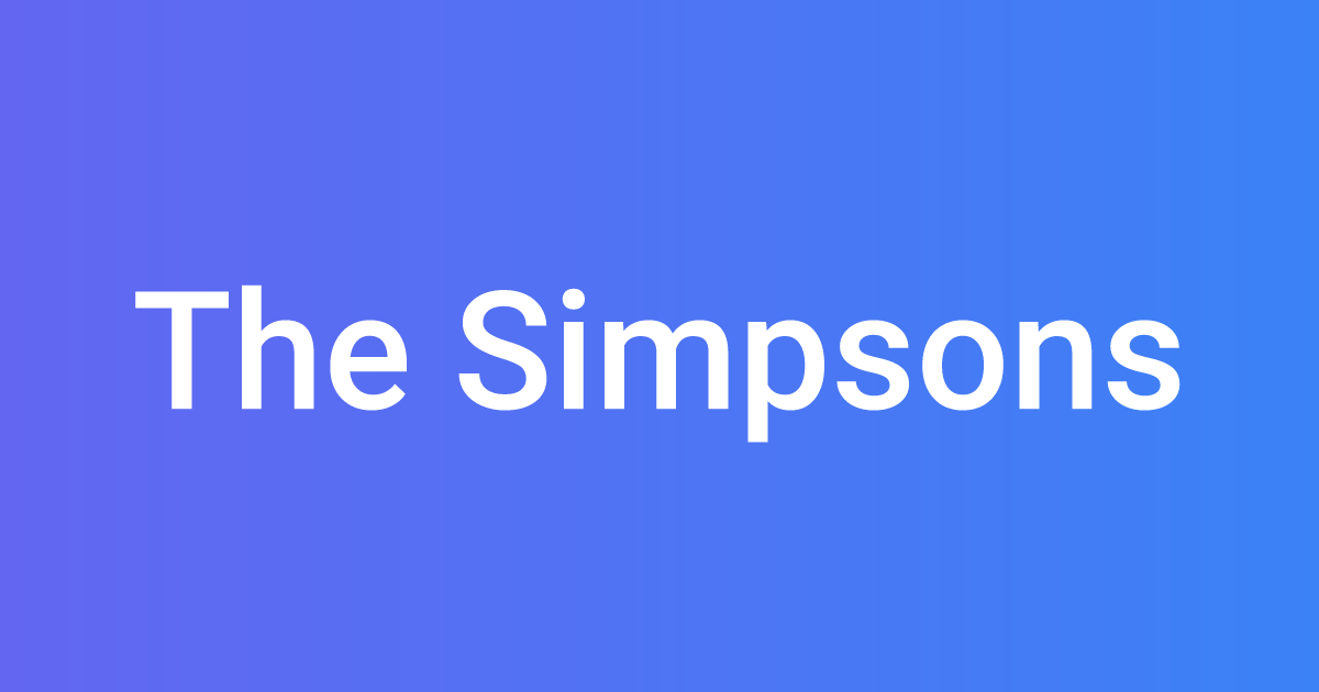 The Simpsons - Scipress