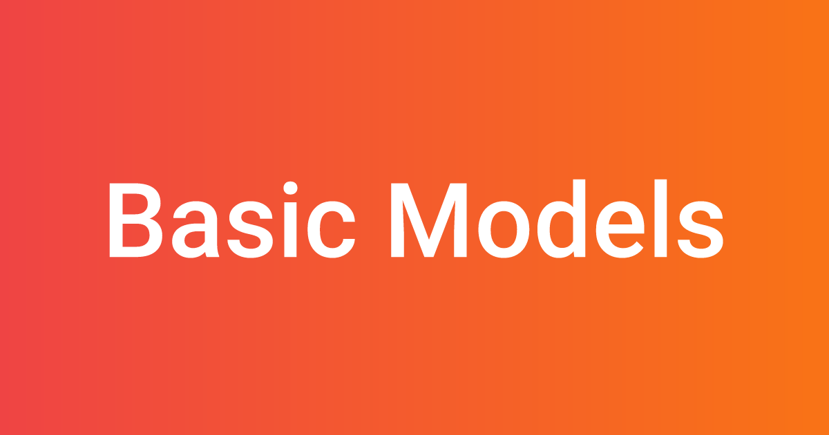 Basic Models - Scipress