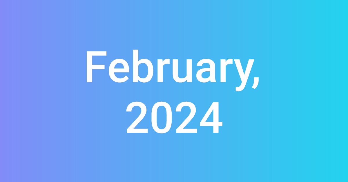 February, 2024 - Scipress