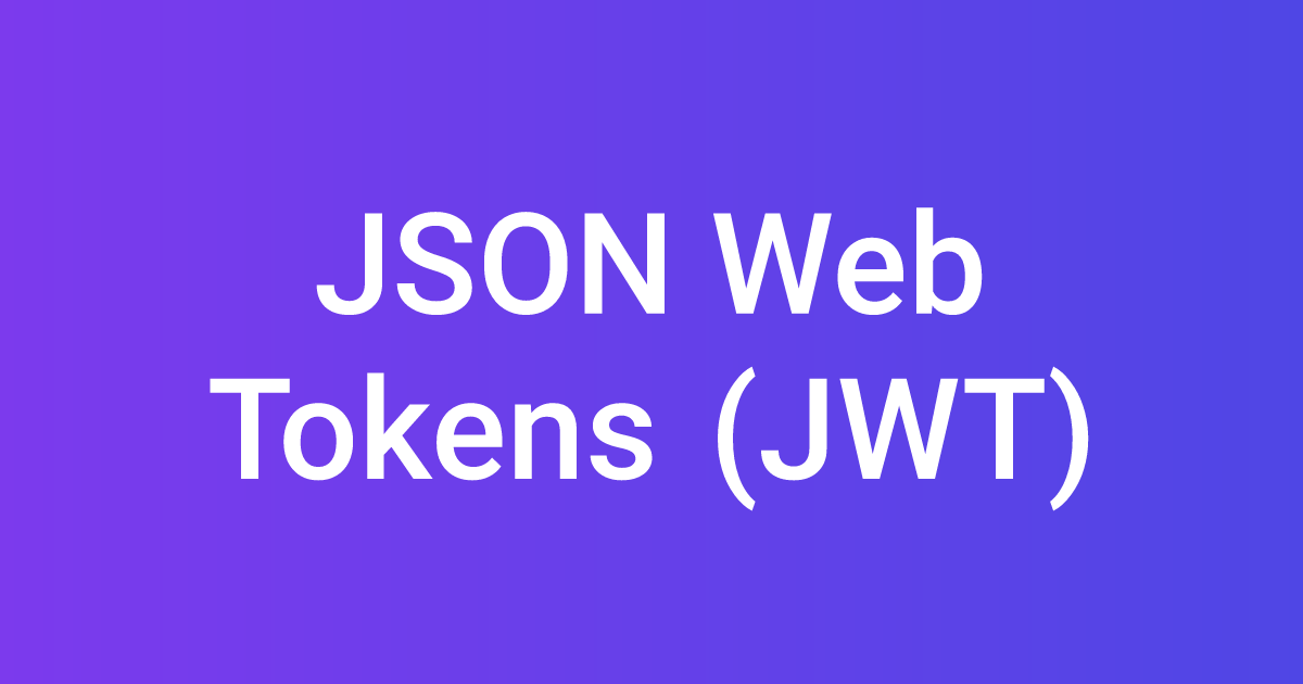 JSON Web Tokens (JWT) - Scipress