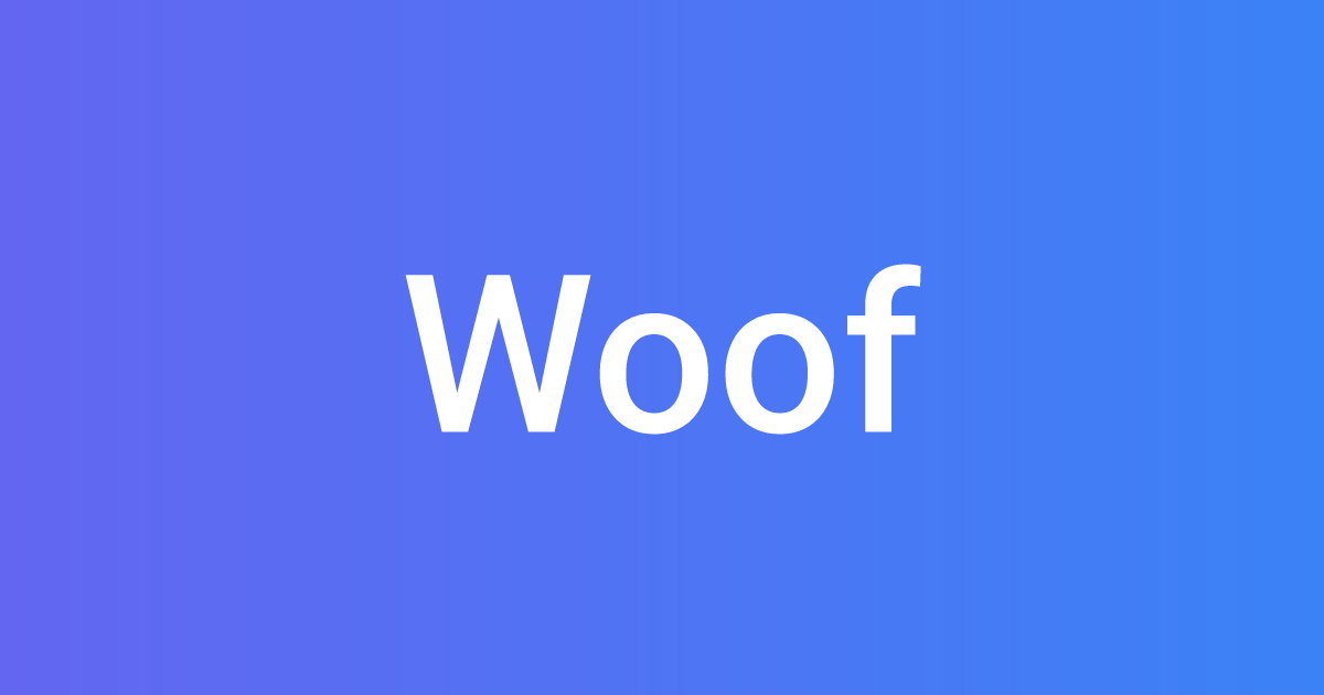 Woof - Scipress