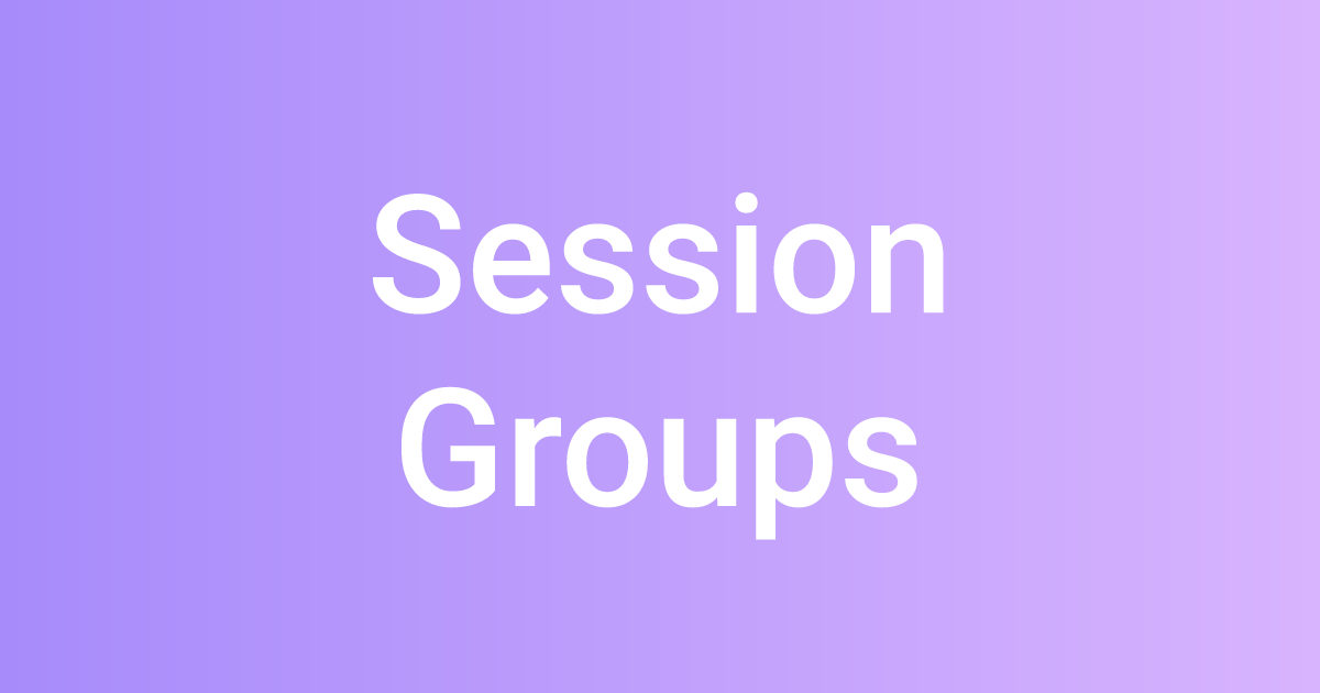Session Groups - Scipress
