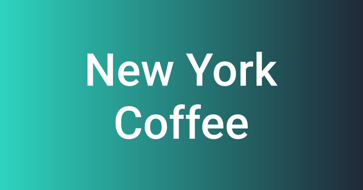 New York Coffee - Scipress